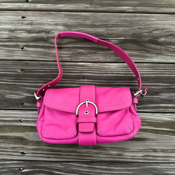 Coach | Bags | Coach Pink Soho Shoulder Buckle Bag | Poshmark